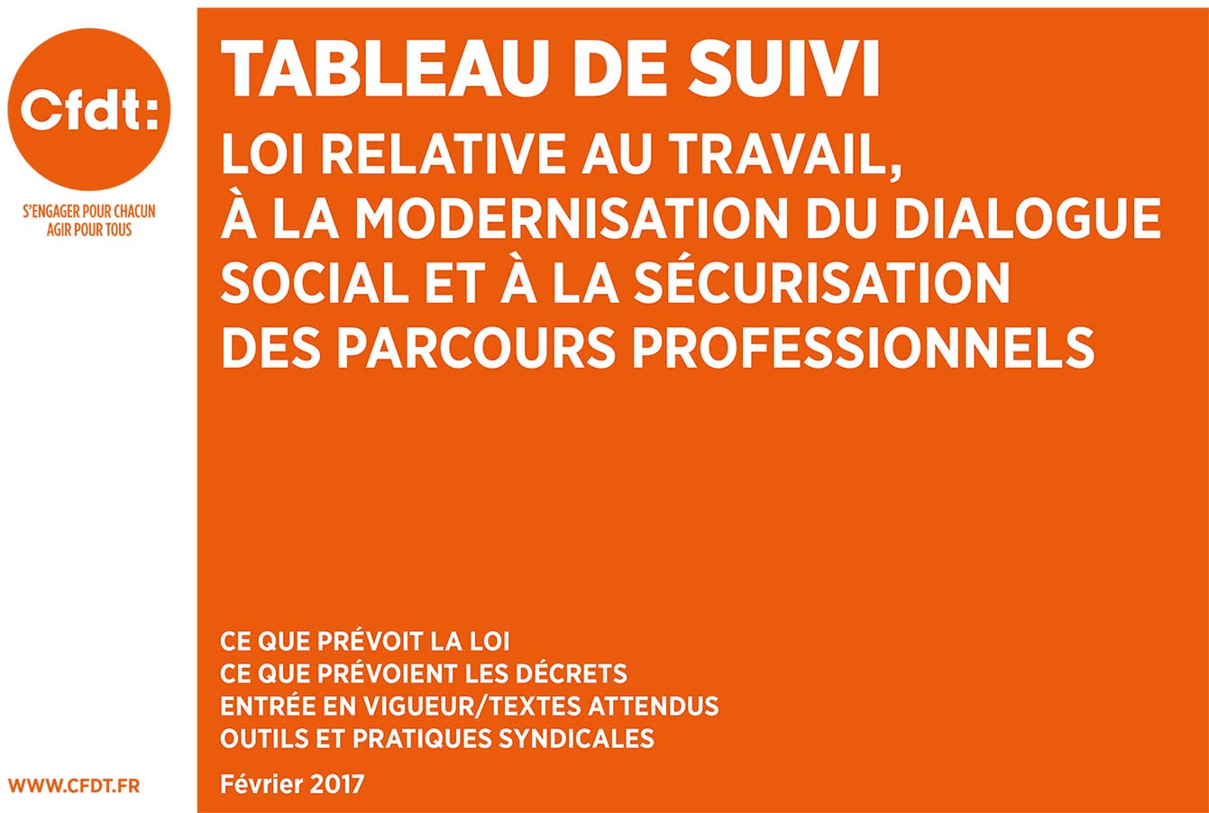 LOI TRAVAIL : UN TABLEAU POUR TOUT COMPRENDRE – CFDT Eurodisney