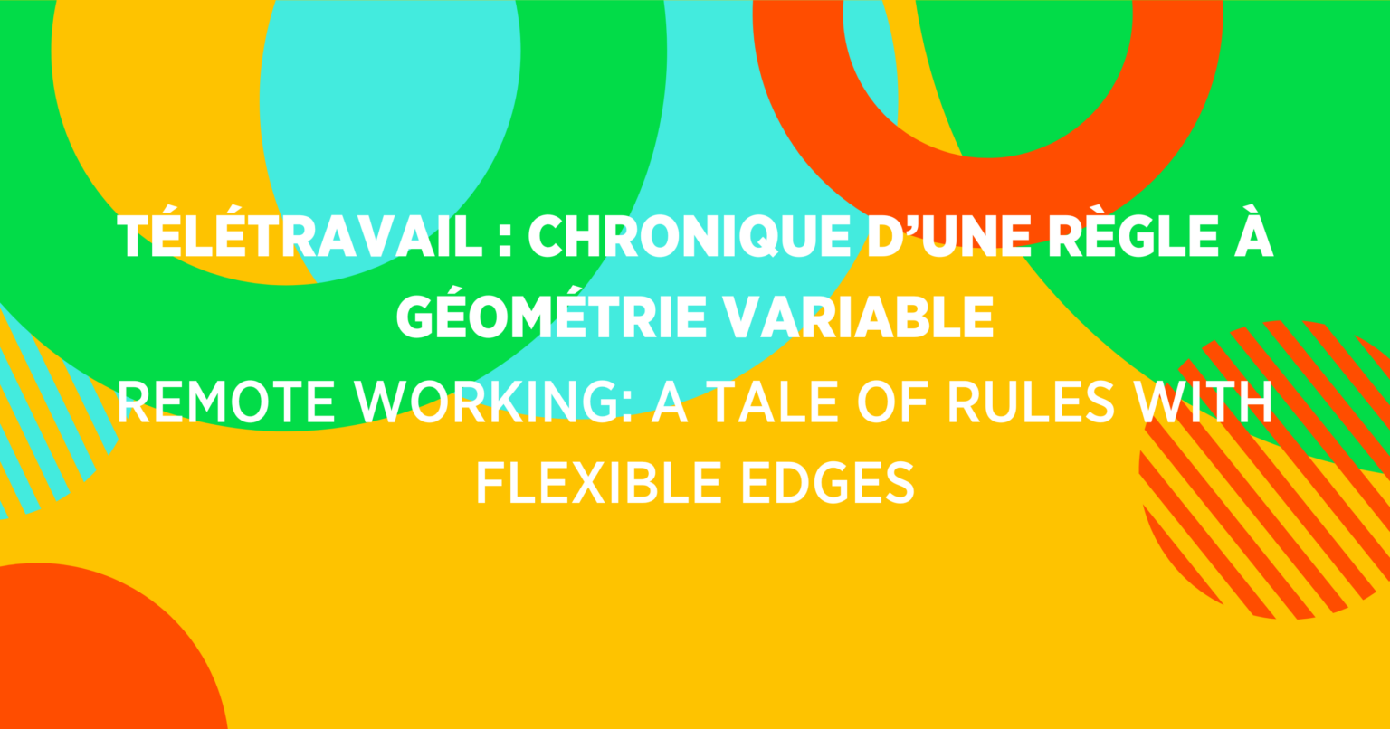 Télétravail : chronique d’une règle à géométrie variable – CFDT Eurodisney